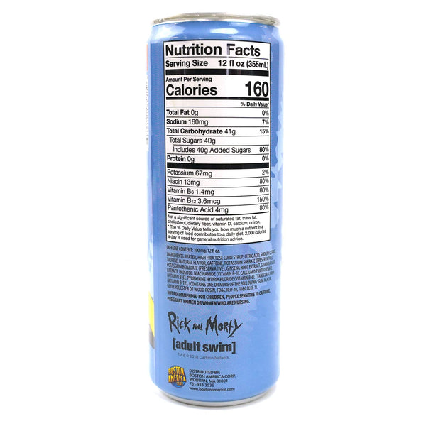 Rick and Morty Fleeb Juice Energy Drink 12 FL OZ (355mL) Can (2 Pack ...